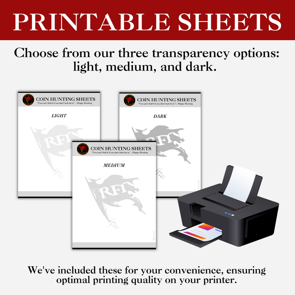 RFT COIN HUNTING SHEETS *BUNDLE* – RobFindsTreasure