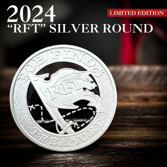 "Limited Edition" 2024 RFT CUSTOM SILVER ROUND – RobFindsTreasure